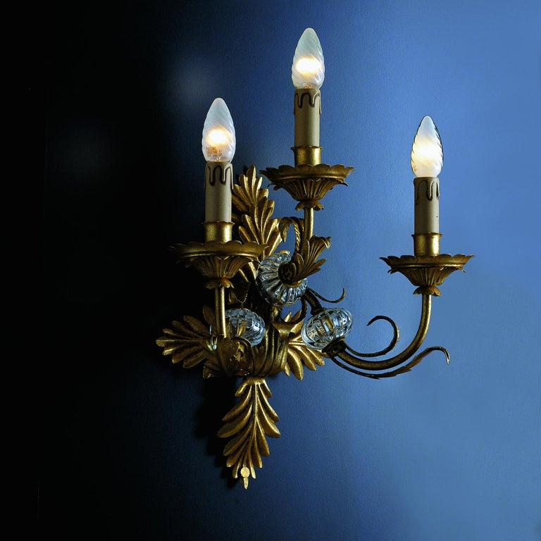 3-Light Wall Sconce For Sale at 1stdibs