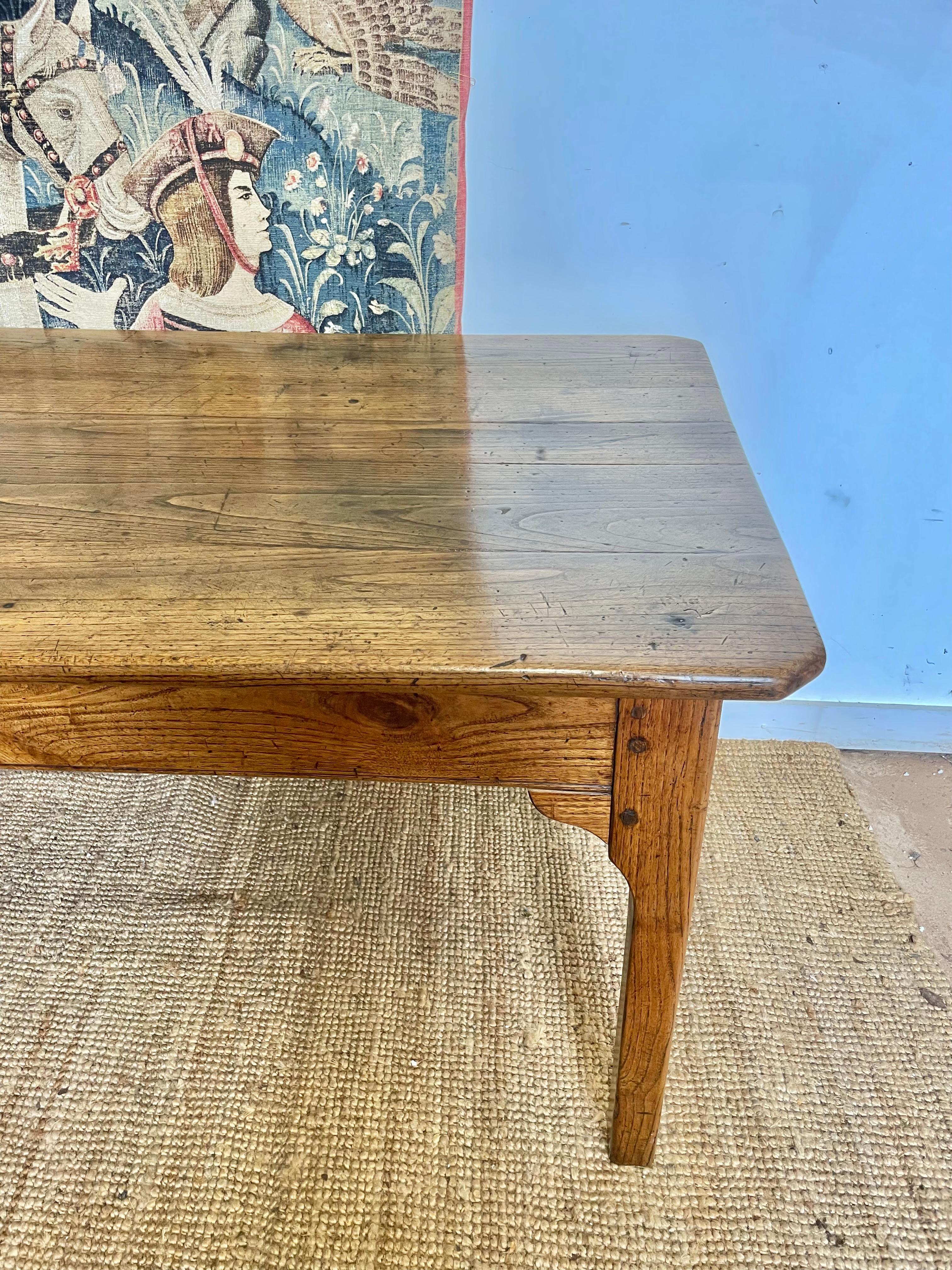 3 meter long Chestnut Farmhouse table For Sale at 1stDibs