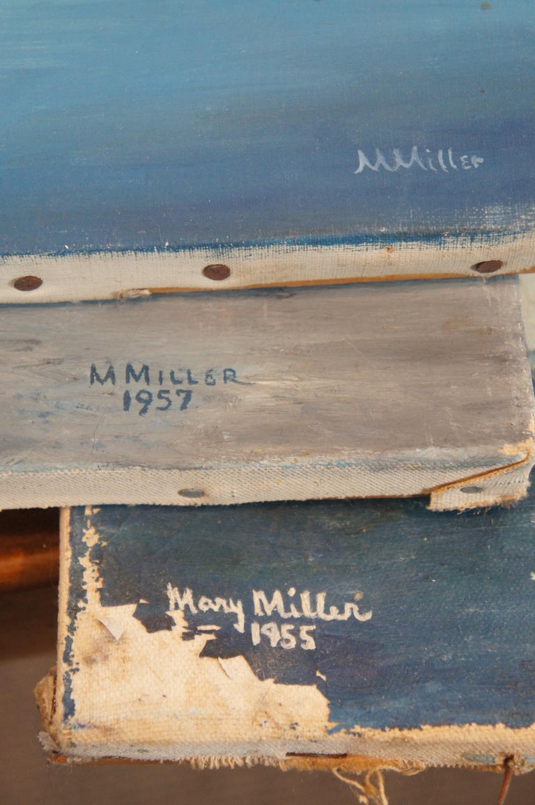 3 Mid-Century 1950s Mary Miller Realism Landscape Oil Paintings on ...