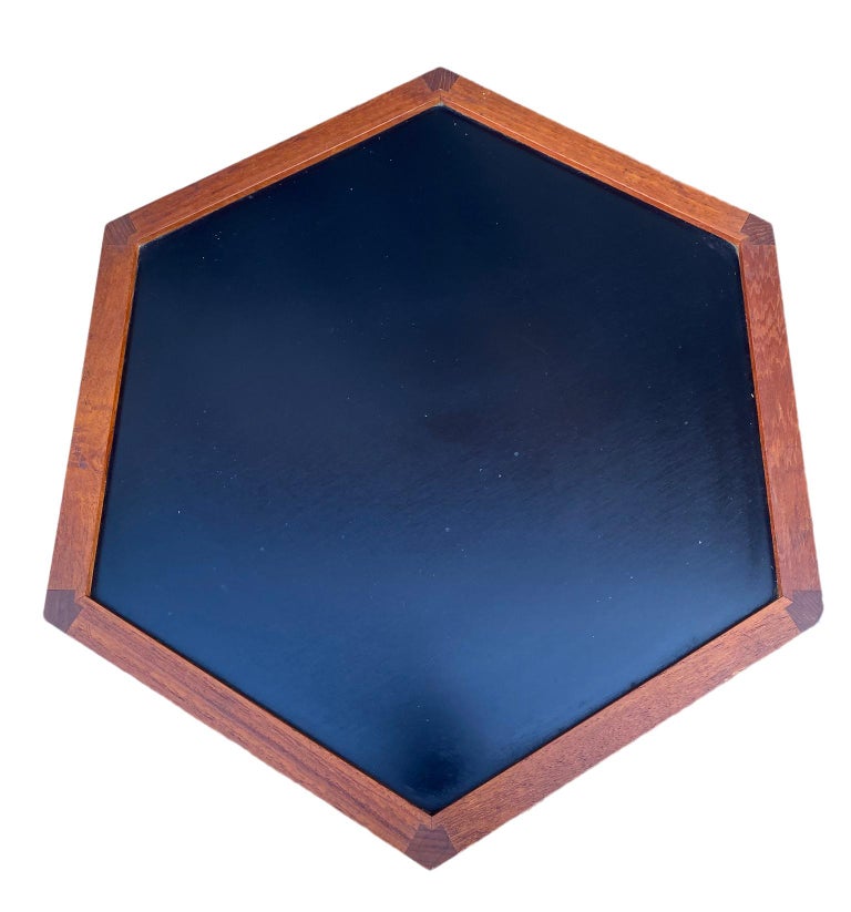 '3' Midcentury Danish Modern Teak Hexagon Stacking Tables by Hans ...