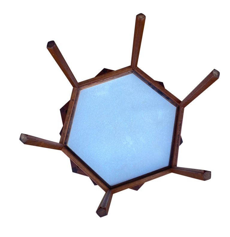 '3' Midcentury Danish Modern Teak Hexagon Stacking Tables by Hans ...