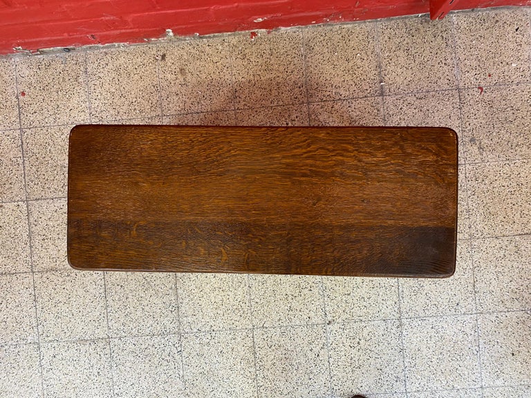 3 Neo Rustic Nesting Tables in Oak, circa 1950 For Sale at 1stDibs