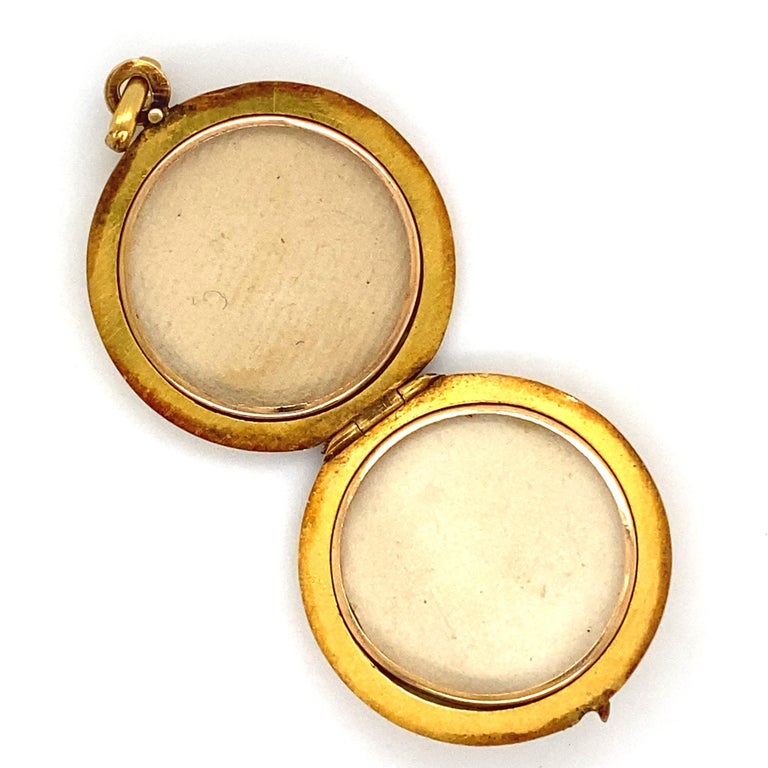 3 Opals and 18K Yellow Gold Photo Locket at 1stDibs