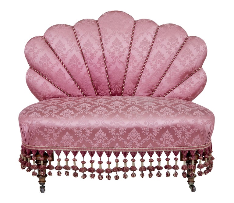 3 Piece Art Deco Shell Back Salon Suite For Sale at 1stDibs