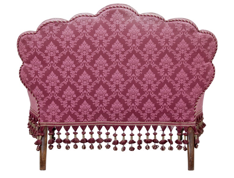 3 Piece Art Deco Shell Back Salon Suite For Sale at 1stDibs