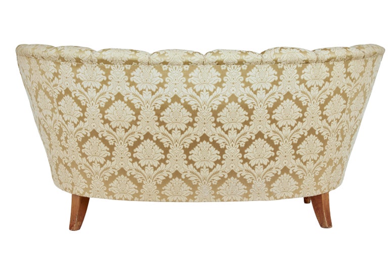 3 Piece Mid 20th Century Shell Back Living Room Suite For Sale at 1stDibs