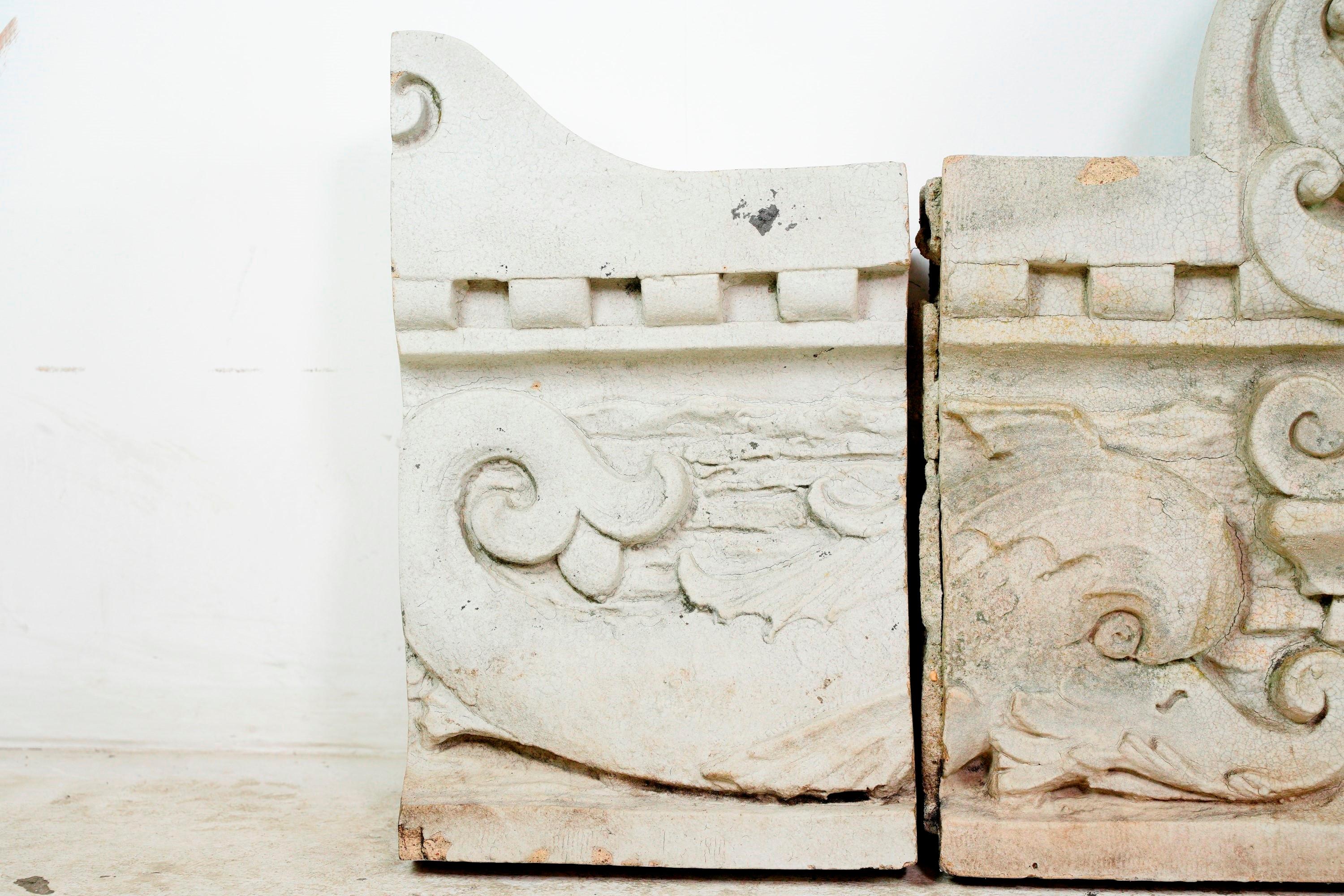 3 Piece Shell + Dolphin Terracotta Frieze Ellis Auditorium Memphis, TN ...