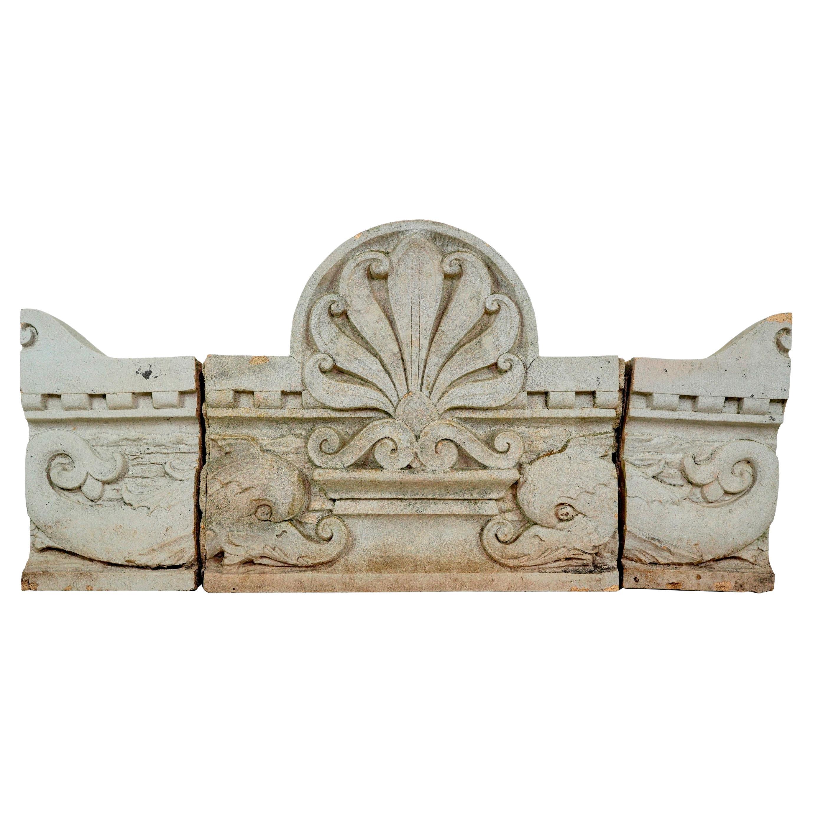 3 Piece Shell + Dolphin Terracotta Frieze Ellis Auditorium Memphis, TN ...