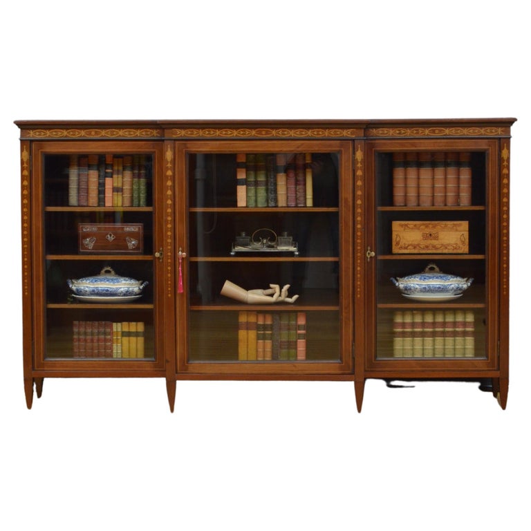 3 pieces - mirror / bookcase / table at 1stDibs