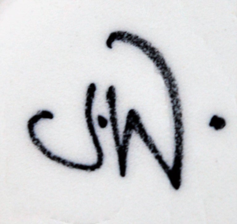 Three Poole Pottery English Sword Blade Shaped Aegean Dishes, Abstract ...