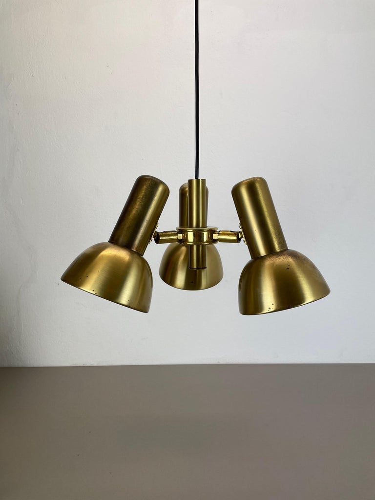3-Spot Brass Tone Hanging Light Koch and Lowy Style OMI Lighting ...