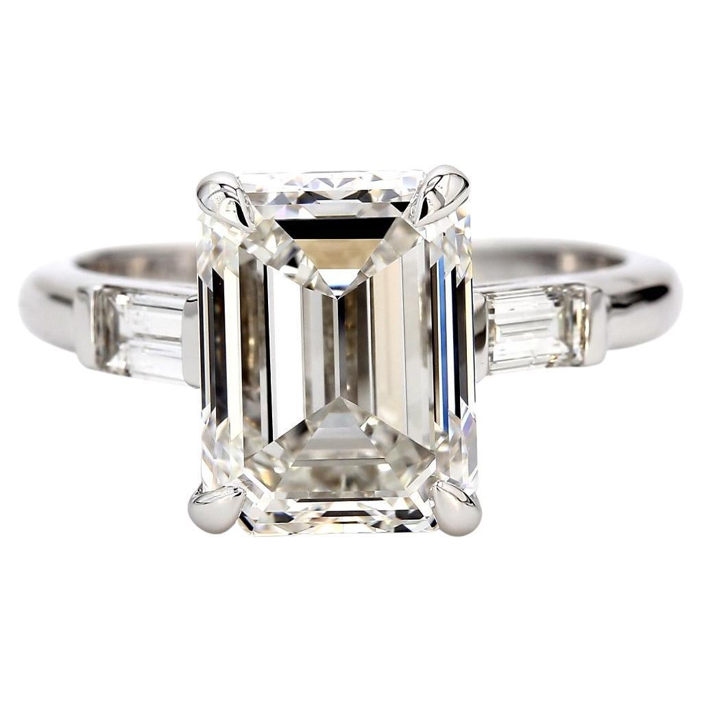 GIA Certified 5.70Ct E-SI1 Tycoon Cut Diamond Ring For Sale at 1stDibs