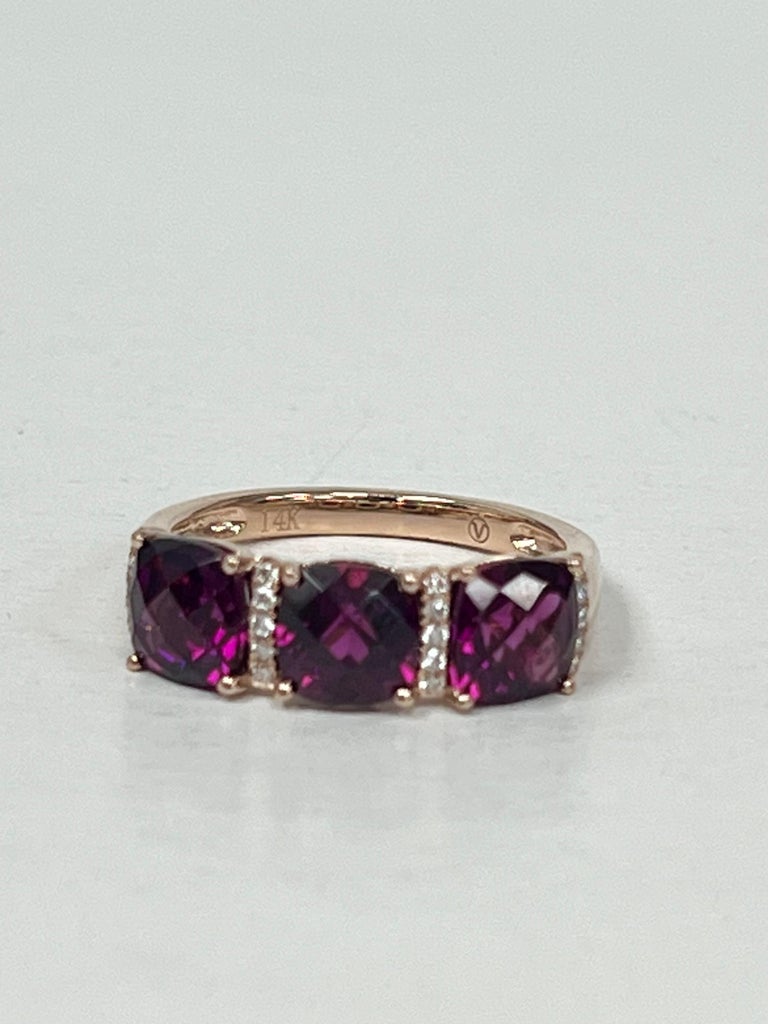 3 Stone Semi-Precious Ring For Sale at 1stDibs