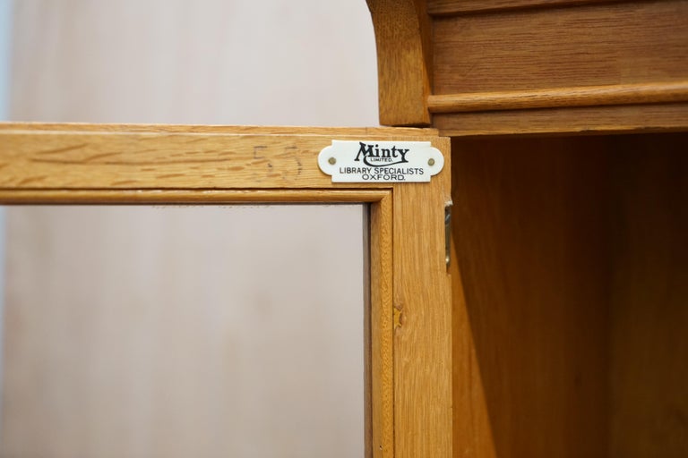 3 Stunning Very Rare 1900 Minty Oxford Library Stacking Bookcases Globe ...