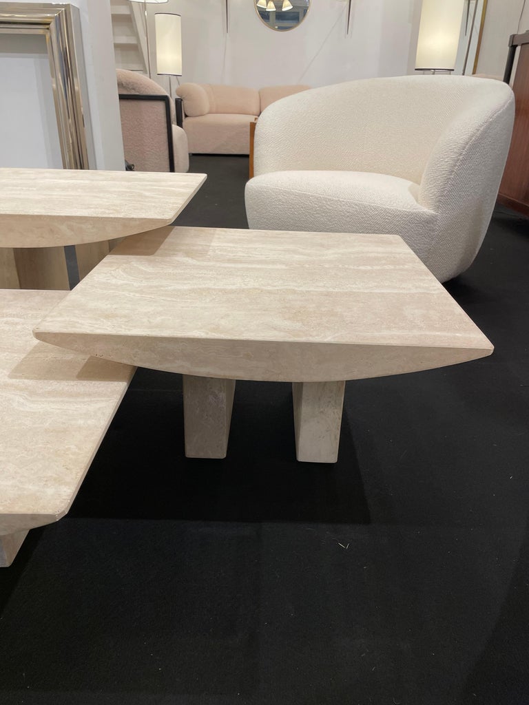 3 Travertin Tables For Sale at 1stDibs