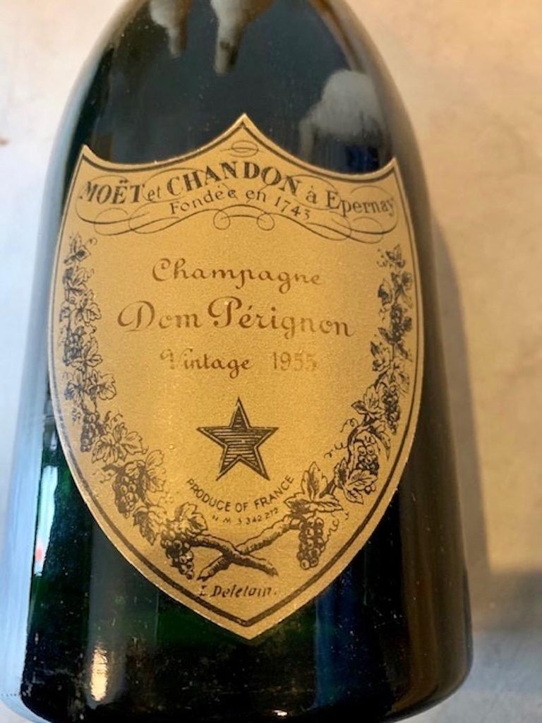 3 Unopened Bottles of Dom Perignon, 1952 and 1955 at 1stdibs