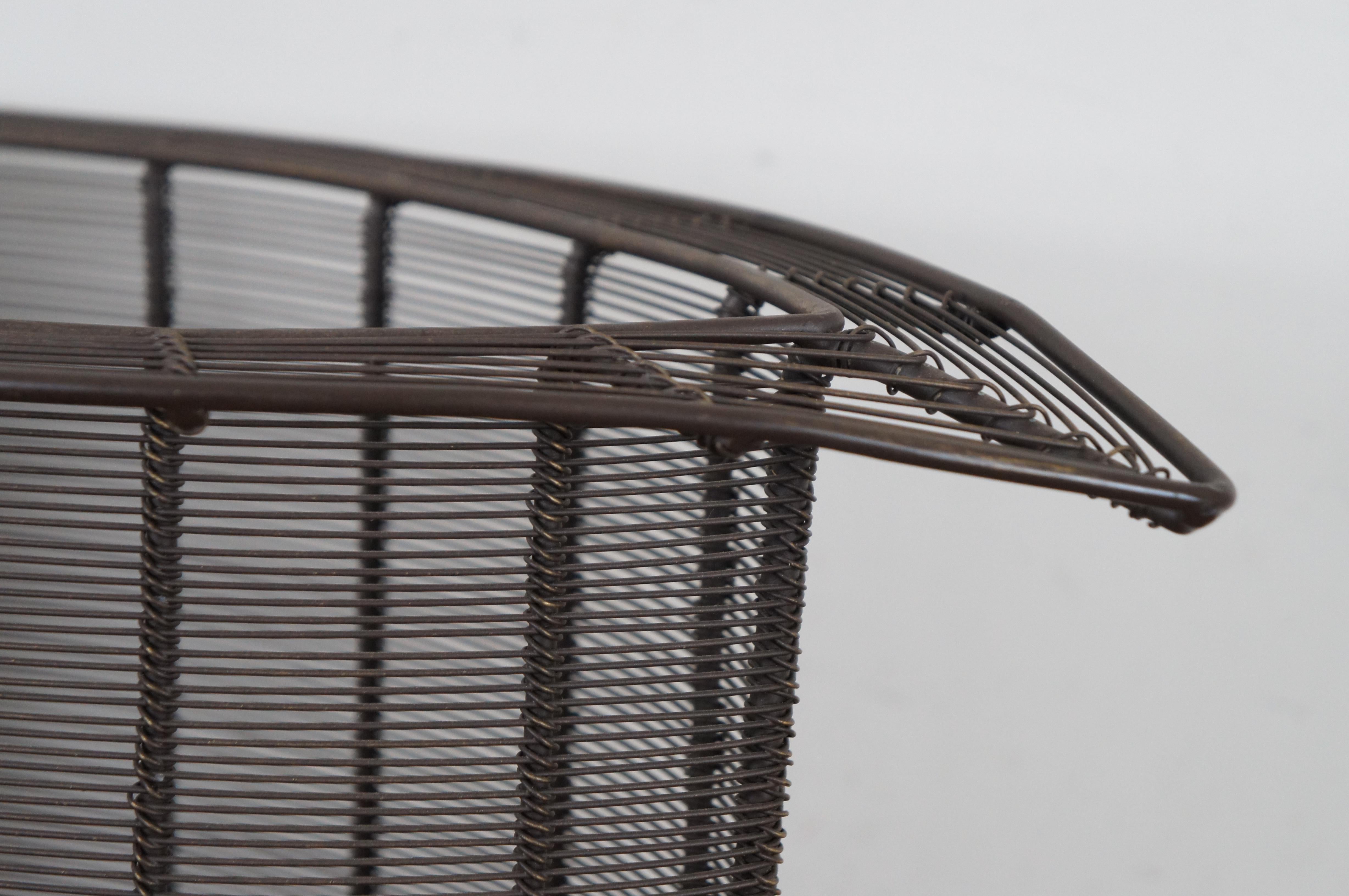 3 Vintage Interlude Home Heavy Wire Nesting Waste Baskets Trash Cans ...