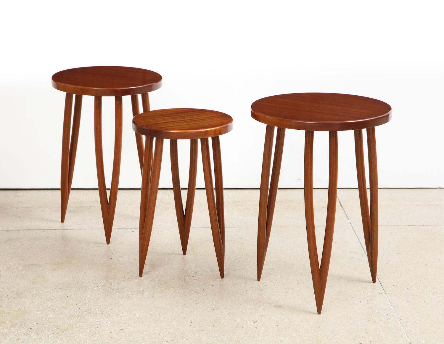 "3 X 3" Contemporary Nesting Tables by Donzella Ltd. For Sale at 1stDibs