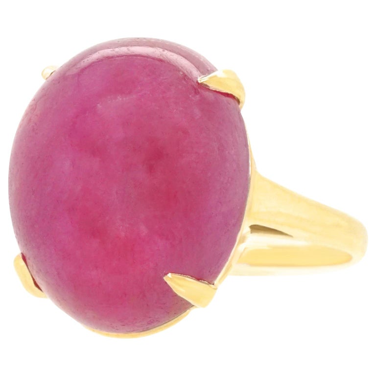 30 Carat Cabochon Ruby Ring at 1stDibs | 30 carat ruby