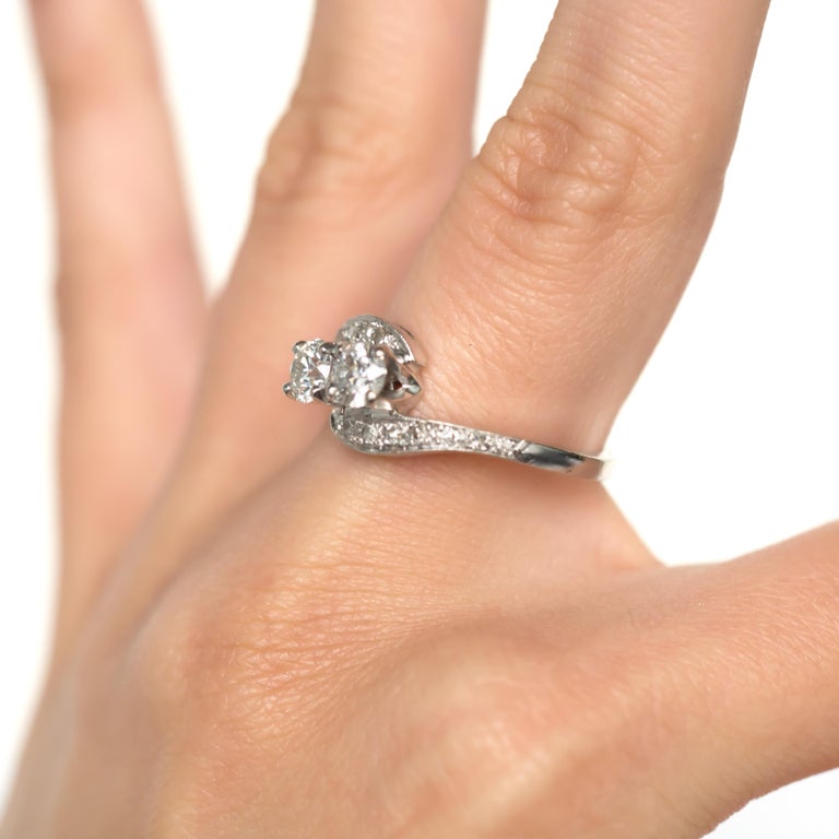 .30 Carat Diamond White Gold Engagement Ring For Sale at 1stDibs | .30 ...