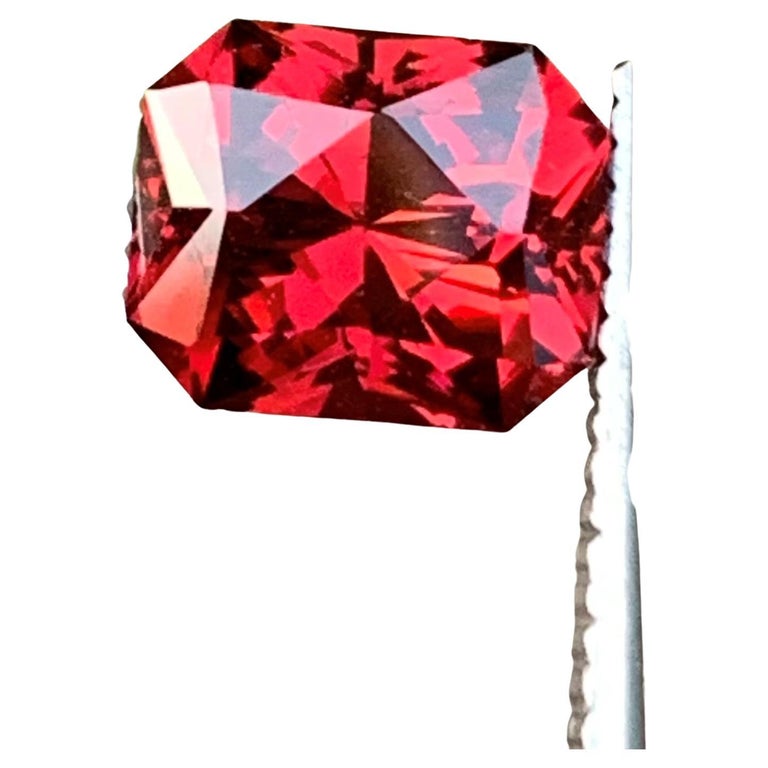 3.0 Carat Lustrous Pomegranate Loose Red Rhodolite Garnet Fancy Cut ...