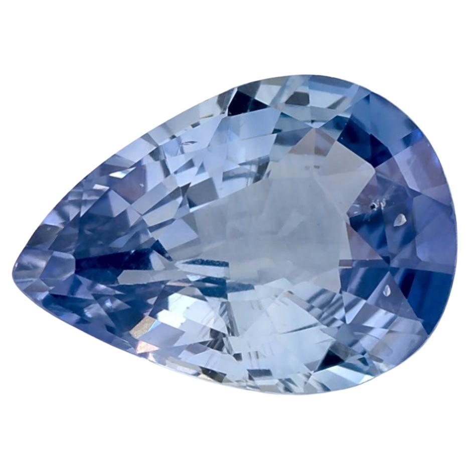 1.20 Ct Blue Sapphire Pear Loose Gemstone For Sale at 1stDibs