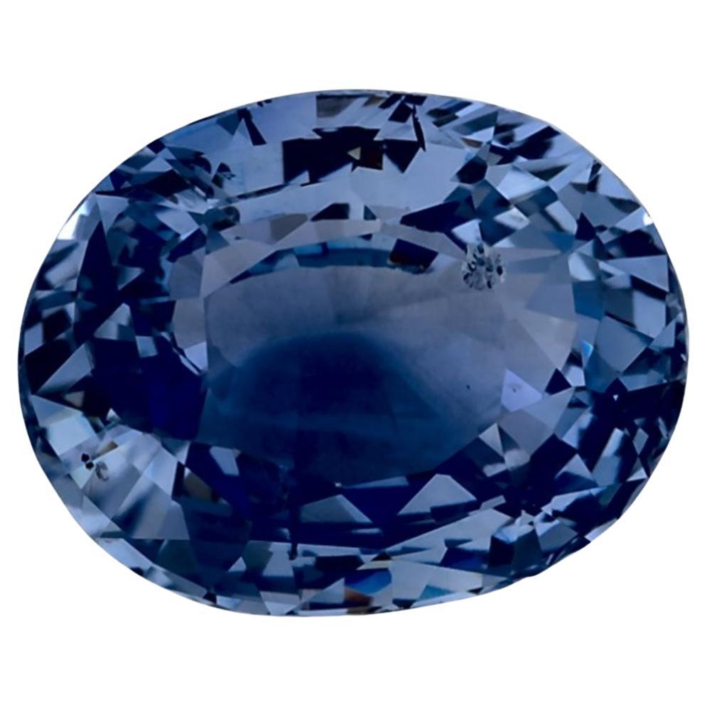 3.07 Cts Blue Sapphire Oval Loose Gemstone For Sale at 1stDibs