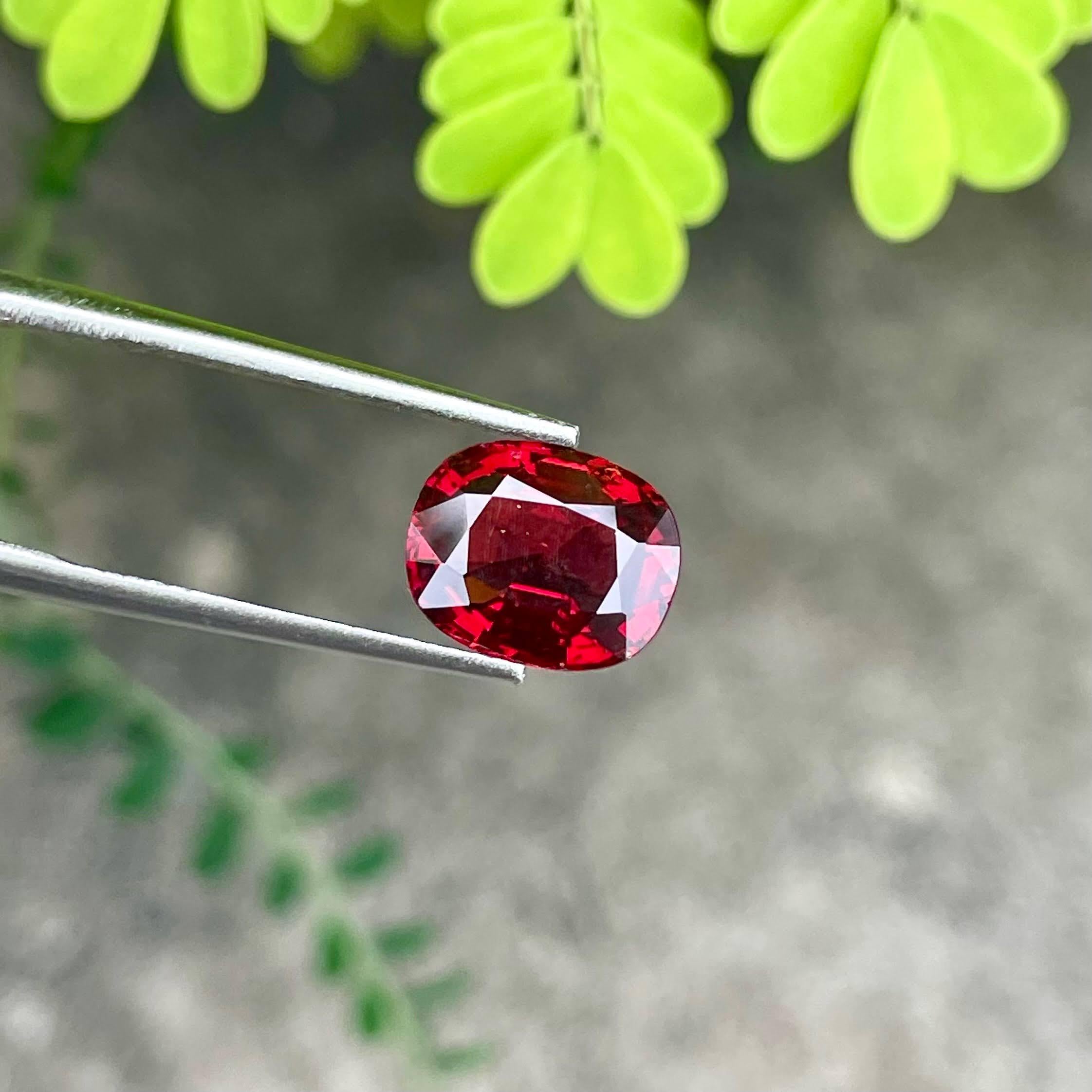 3.03 carats Red Burmese Spinel Stone Cushion Cut Natural Gemstone For ...