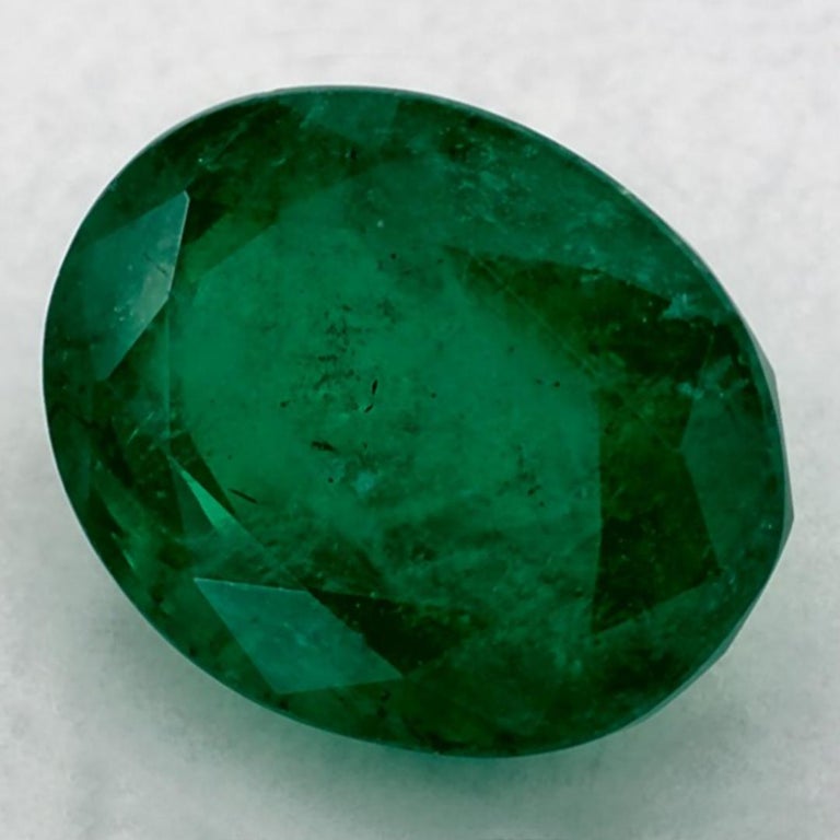 3.04 Carat Natural Emerald Oval Loose Gemstone For Sale at 1stDibs
