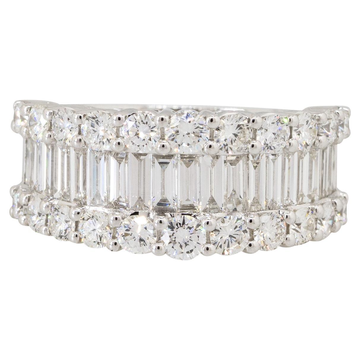 Triple Row Baguette Piano Key Band For Sale at 1stDibs | alexandrite ...