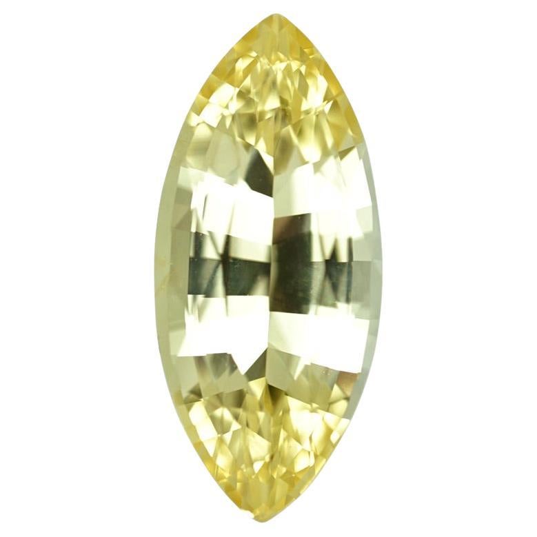 3.07 ct Yellow Sapphire Marquise Natural Unheated For Sale at 1stDibs