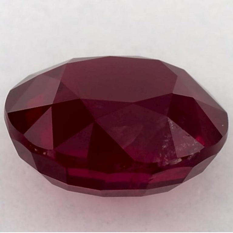 3.08 Cts Ruby Oval Loose Gemstone For Sale at 1stDibs