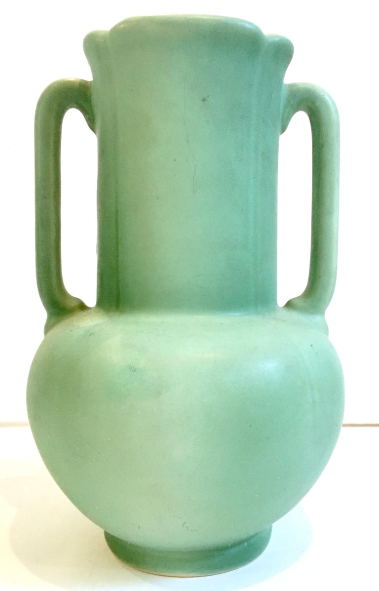 30'S Art Nouveau Hand-Painted Two-Handle Pottery Vase by, Weller Pottery at 1stDibs | weller ...