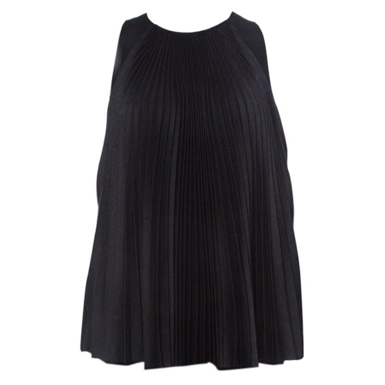 3.1 Phillip Lim Black Pleated Sleeveless Top M at 1stDibs