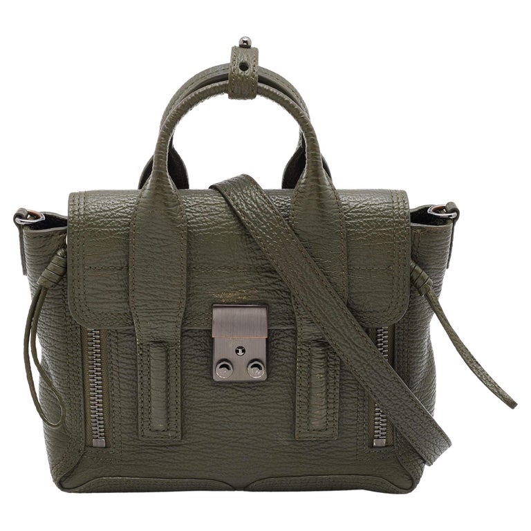 3.1 Phillip Lim Green Leather Mini Pashli Satchel For Sale at 1stDibs