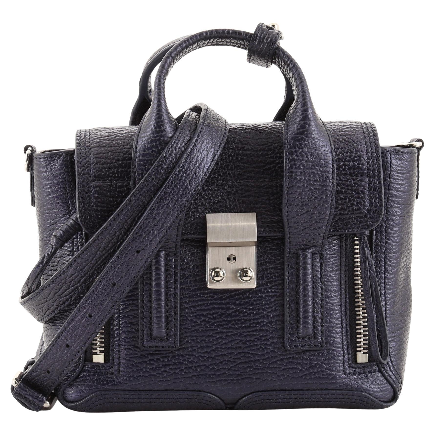 3.1 Phillip Lim Orange Leather Mini Pashli Top Handle Bag at 1stDibs