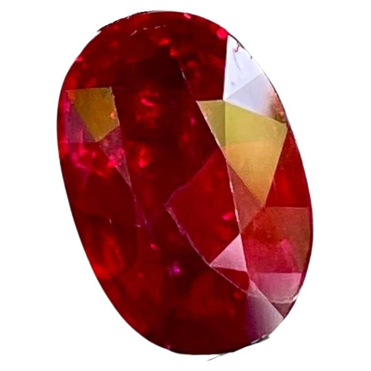 Natural Unheated Red Mozambique Ruby Gemstone 1.32 carats with GIA ...