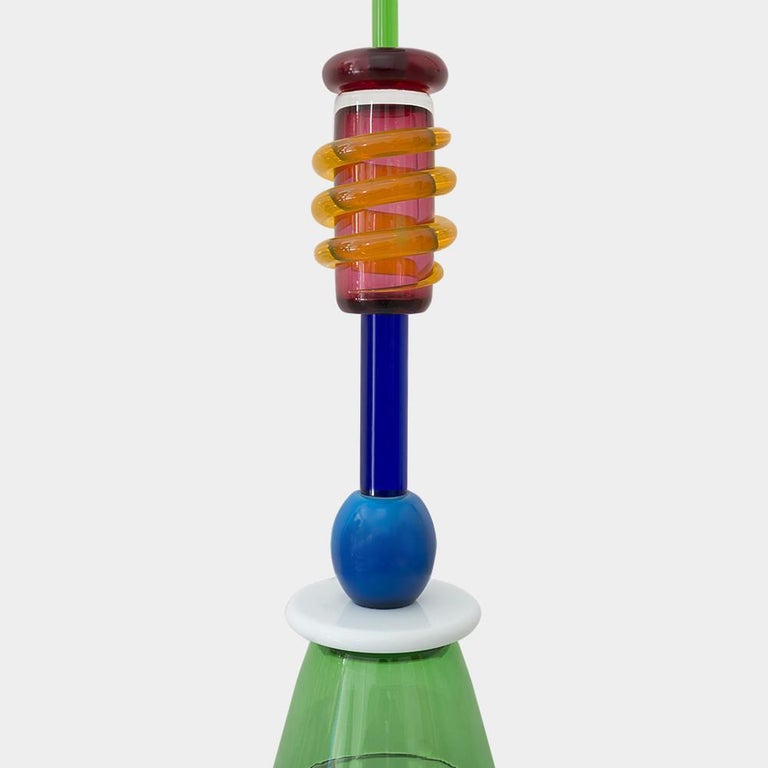 32 Ananke Glass Vase, by Ettore Sottsass from Memphis Milano For Sale ...