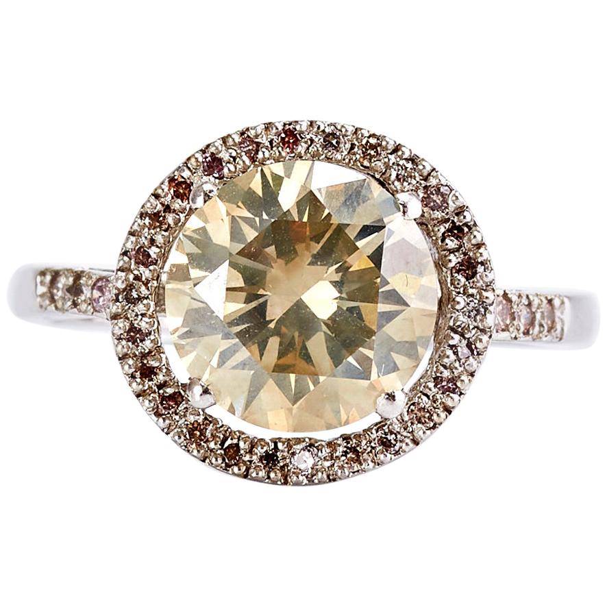 Fabulous Crown Setting Engagement Ring For Sale at 1stDibs