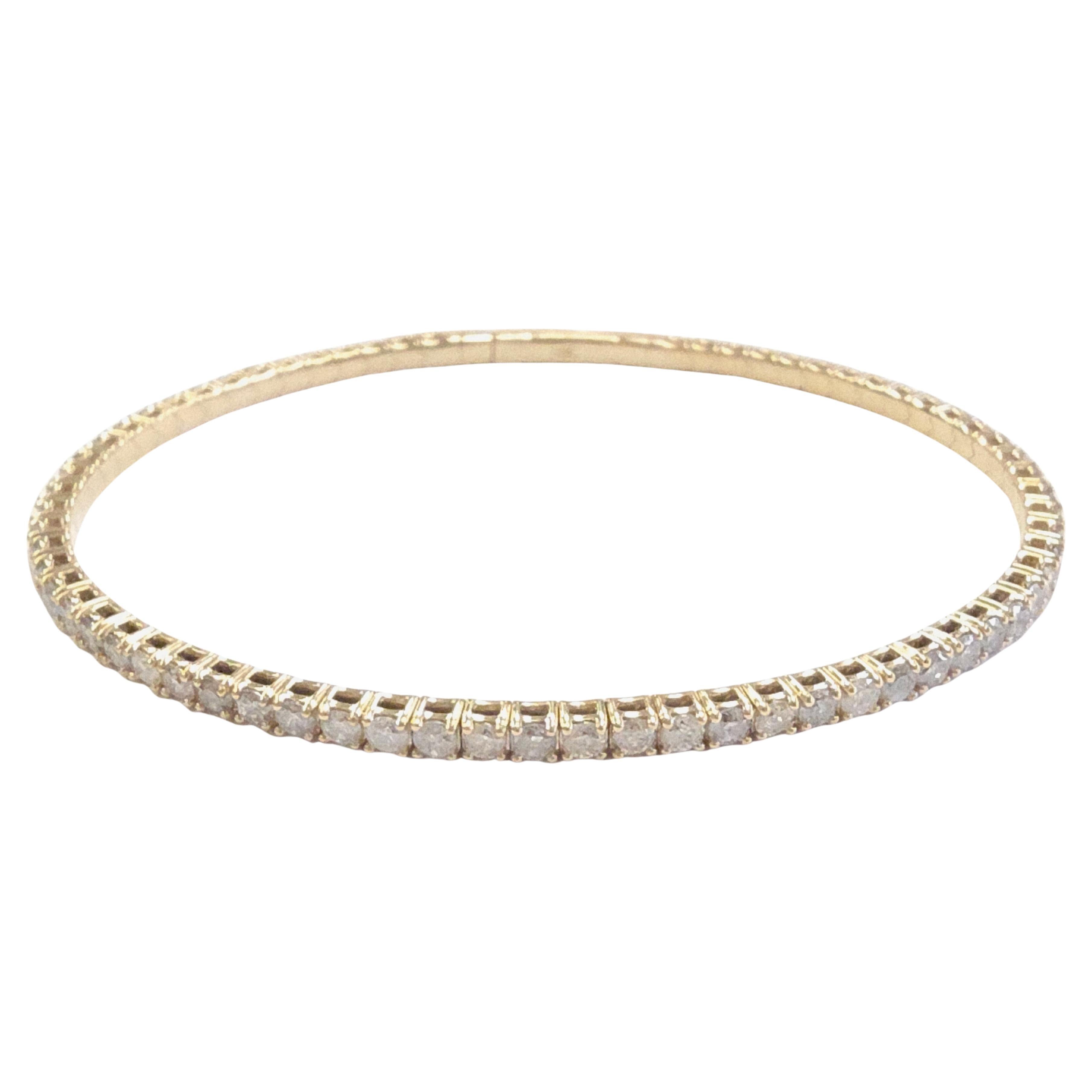 GIA Certified 15 Carats F/VS1 Round Brilliant Diamonds Eternity Bangle ...