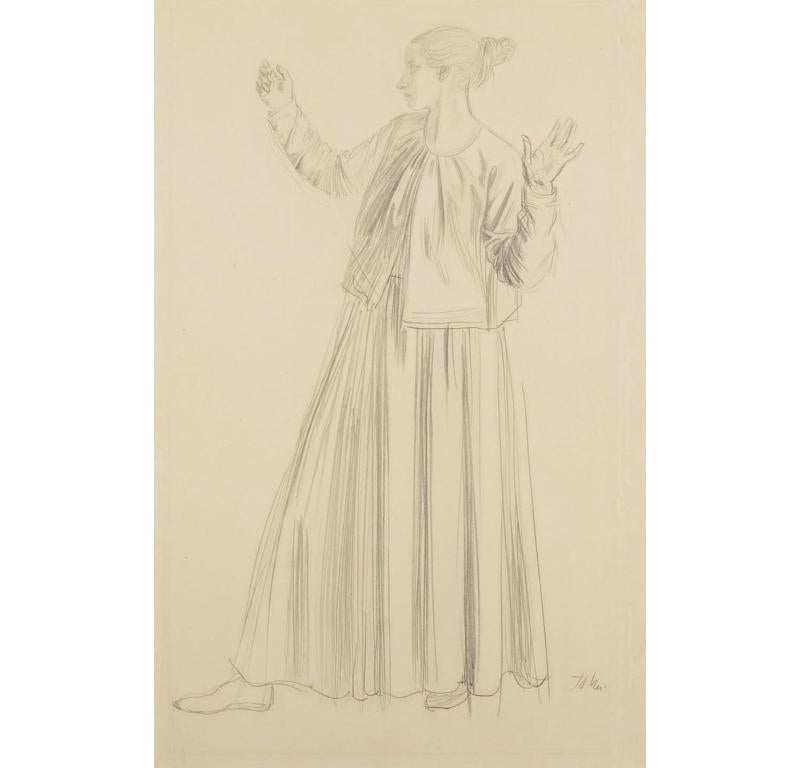 Augustus John - Portrait of a Lady, Pencil Drawing by Augustus John ...