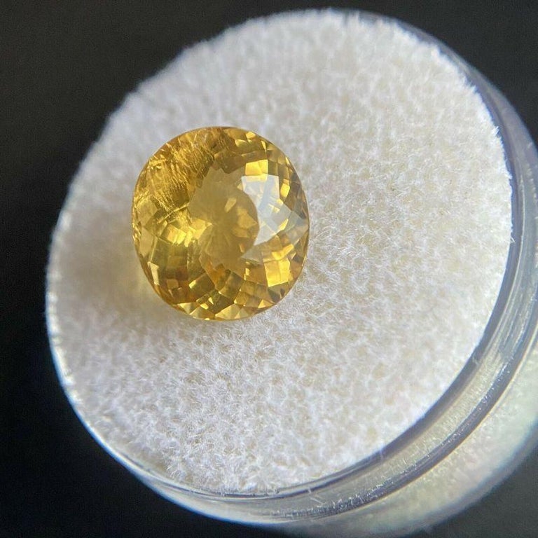 3.23ct Yellow Golden Heliodor Beryl Oval Cut Loose Gemstone For Sale at 1stDibs