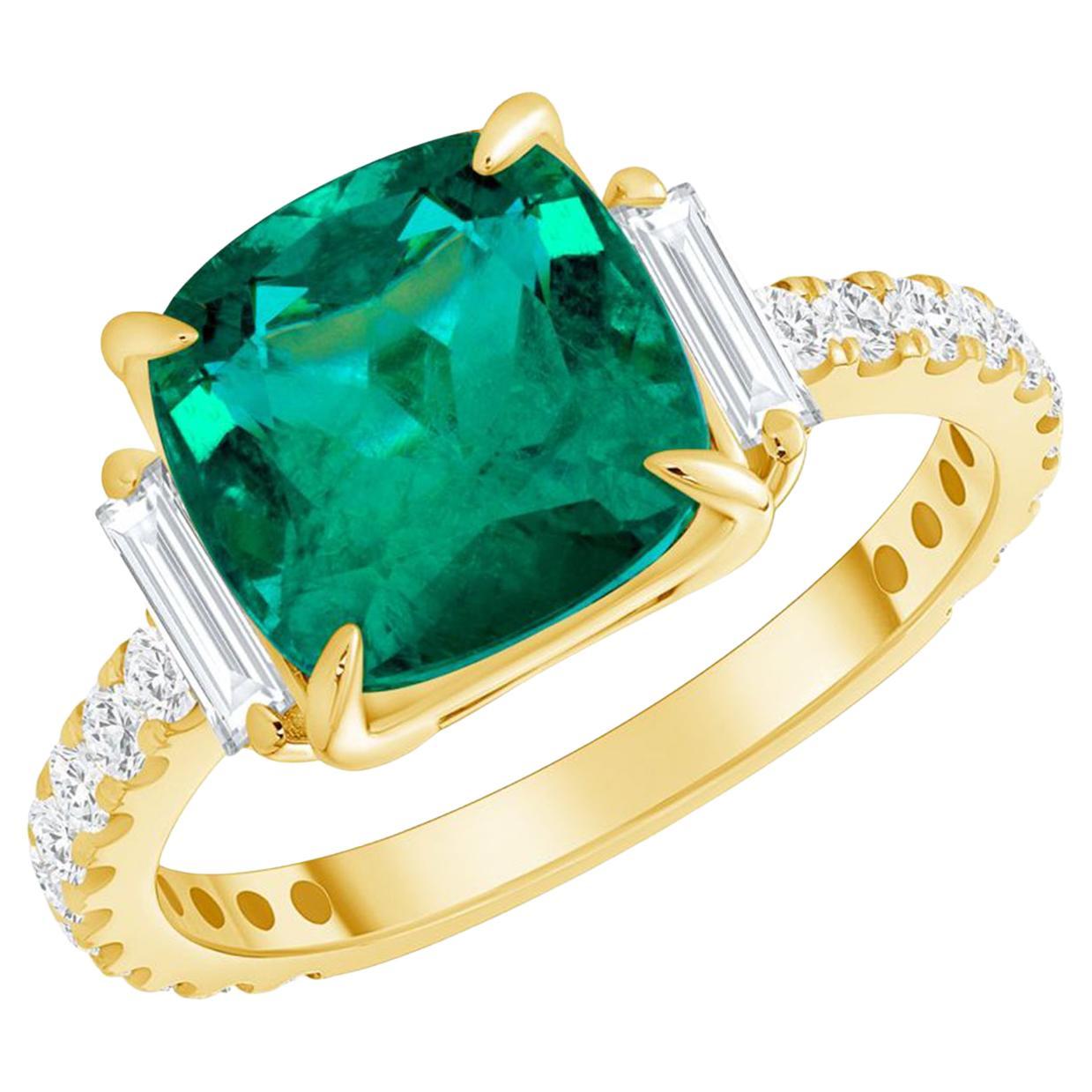 Hancocks 0.73 Carat and 0.77ct Twin Emerald-Cut Diamond 22ct Yellow ...