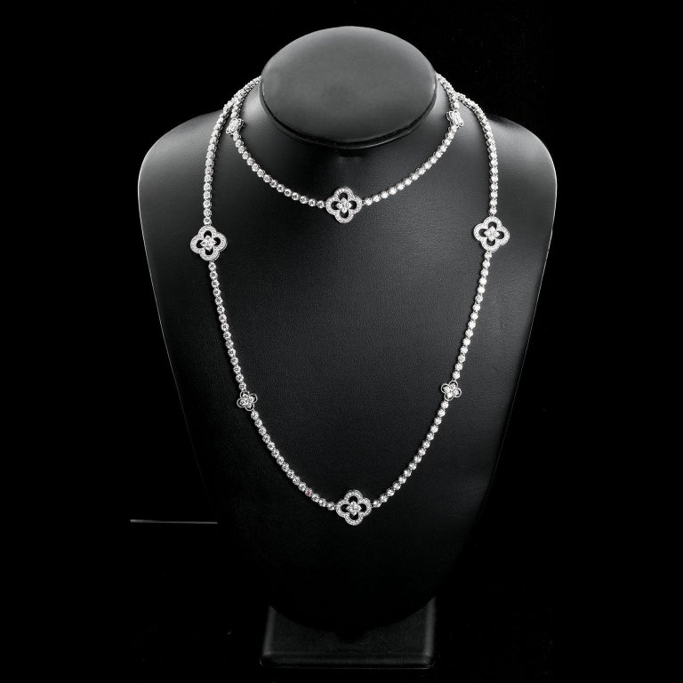 33 Carat Opera Rope Diamond Necklace at 1stDibs | .33 carat diamond ...