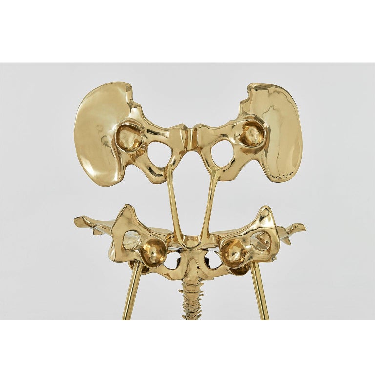 33 Step Tail Chair Polished Brass by Zhipeng Tan For Sale at 1stDibs