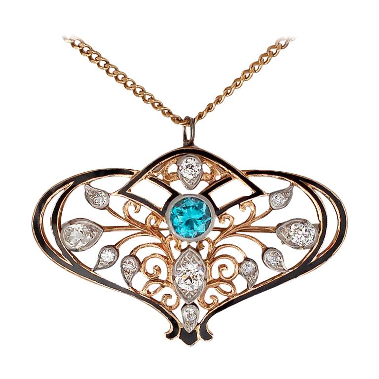 Antique Palladium Necklaces - 39 For Sale at 1stdibs