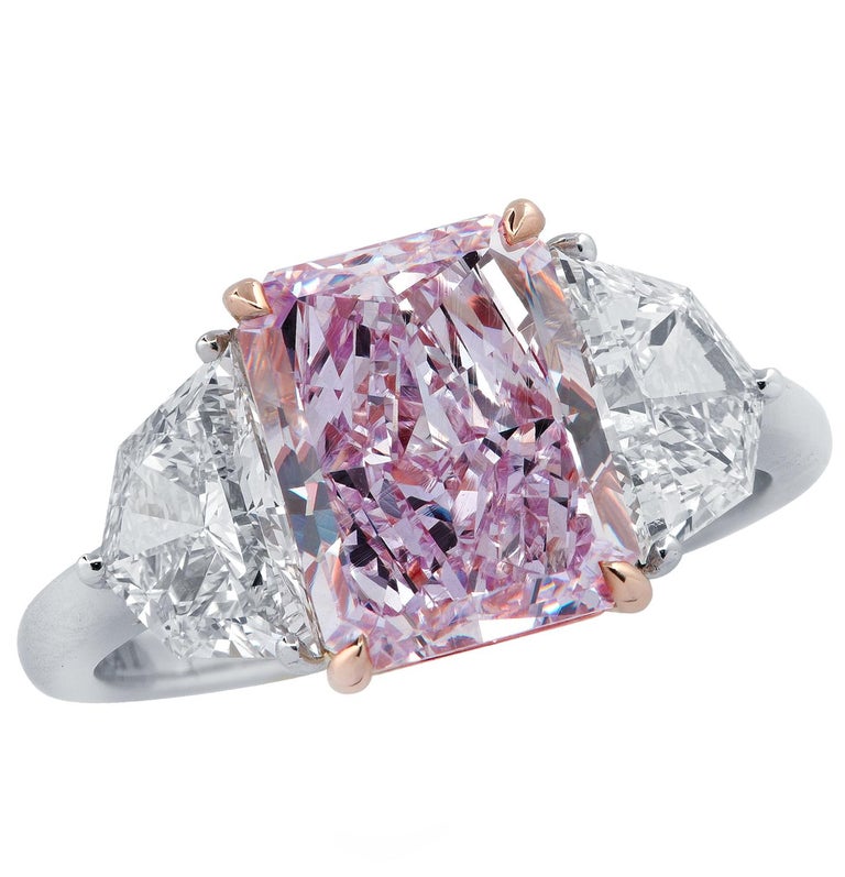 Vivid Diamonds 3.34 Carat Fancy Pinkish Purple Diamond Ring at 1stDibs ...