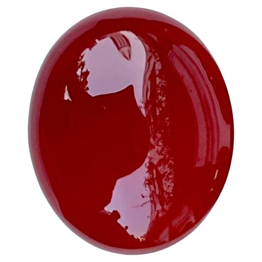 3.42 carats Deep Red Carnelian Stone Cabochon Cut from India For Sale ...