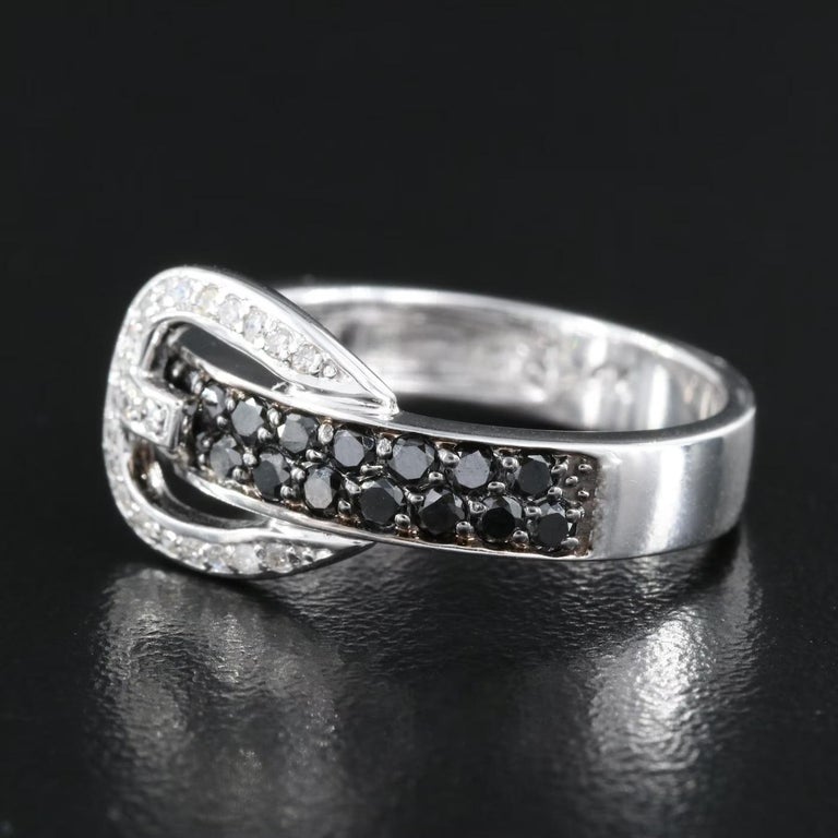 $3450 / New / Effy Belt Buckle Ring / 1 Ct Diamond / 14K Gold For Sale ...