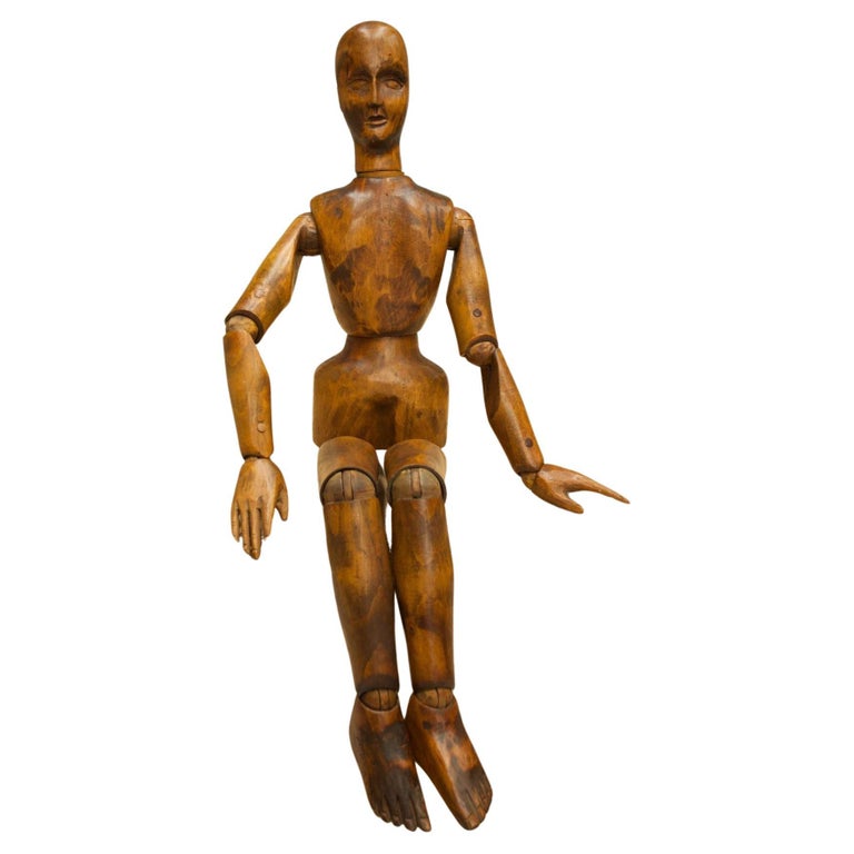 19th Century Pine Lay Figure For Sale at 1stDibs